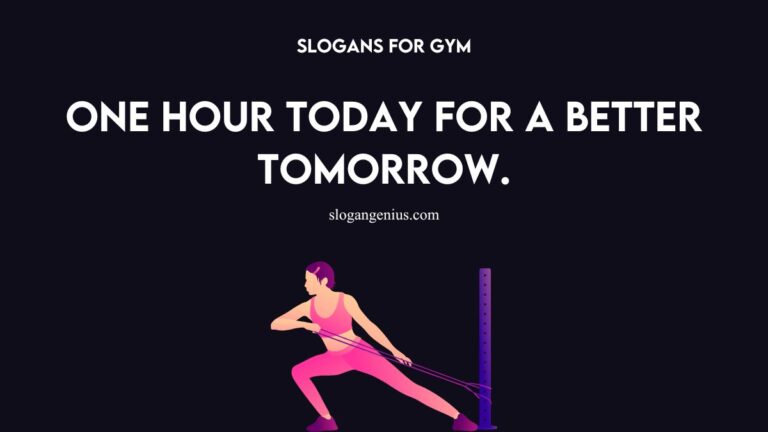 450+ Slogans for Gym (Fuel Energy)