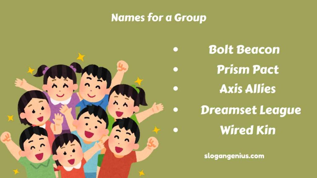 Names for a Group (Trendy and Fresh)