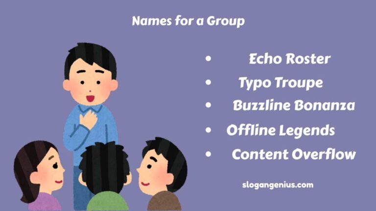 Names for a Group (Trendy and Fresh)