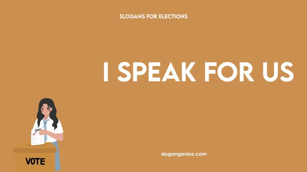 Slogans for Elections (Vote to Matter)