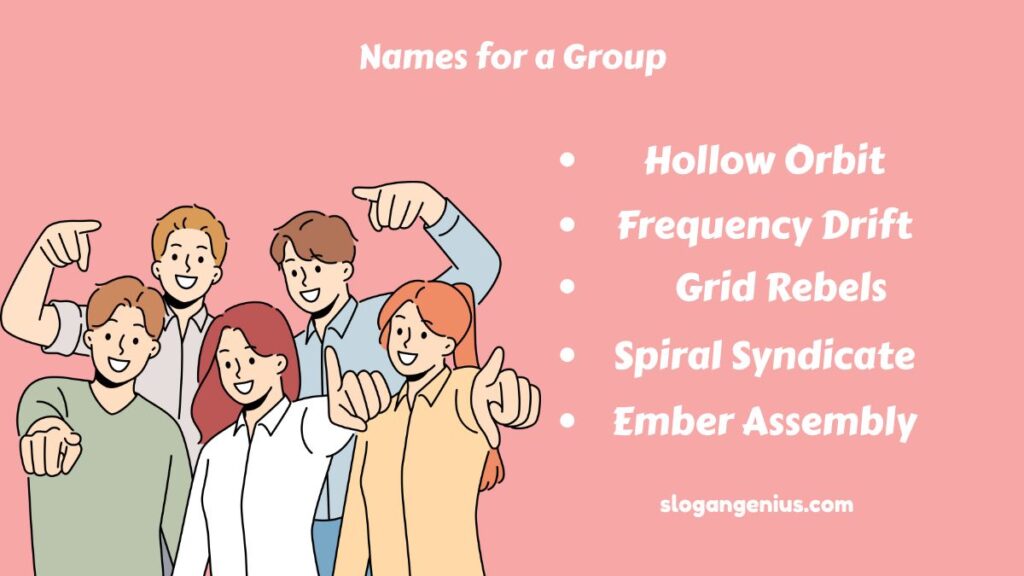 Names for a Group (Trendy and Fresh)