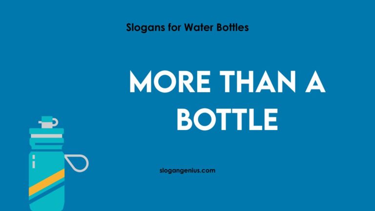 Slogans for Water Bottles (Eco Smart Choices)